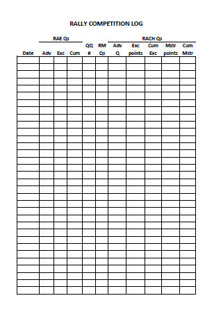Rally Logs – ByGolly Publishing